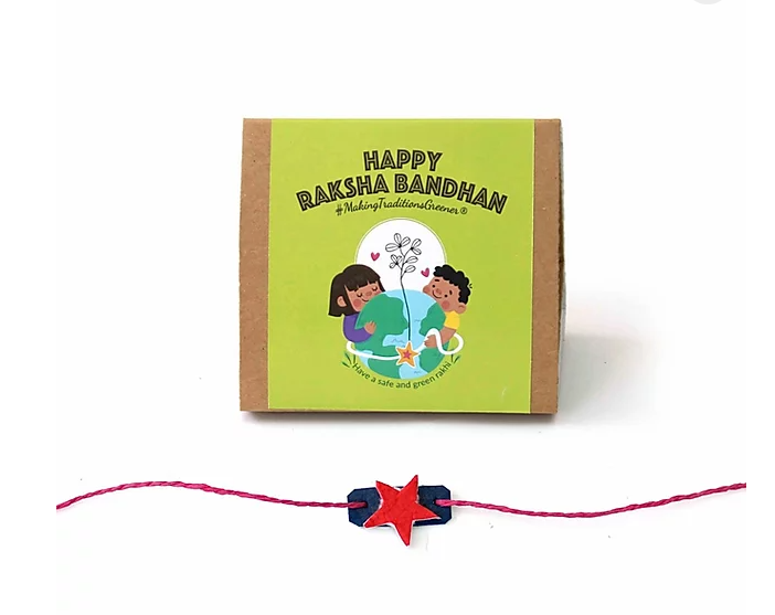 Plantable Rakhi – Growing Kit – Star – Mom’s Charm