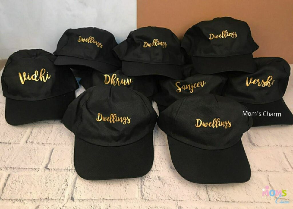 Black Cap – Personalize with Name – Free size – Mom’s Charm