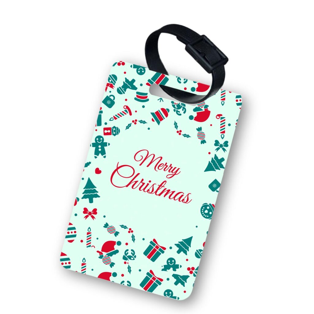 Personalized Luggage Tag – Merry Christmas – Mom’s Charm