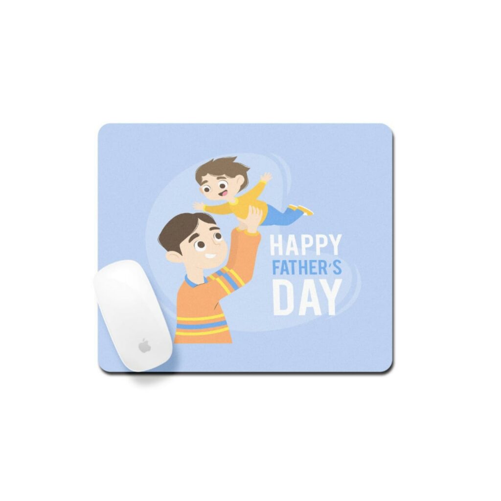 Happy Father’s Day Mouse Pad – Mauve Color – Mom’s Charm