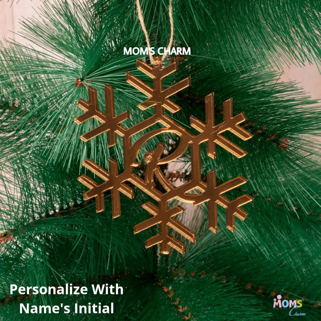 Xmas Personalized Snowflake Ornament – Mom’s Charm