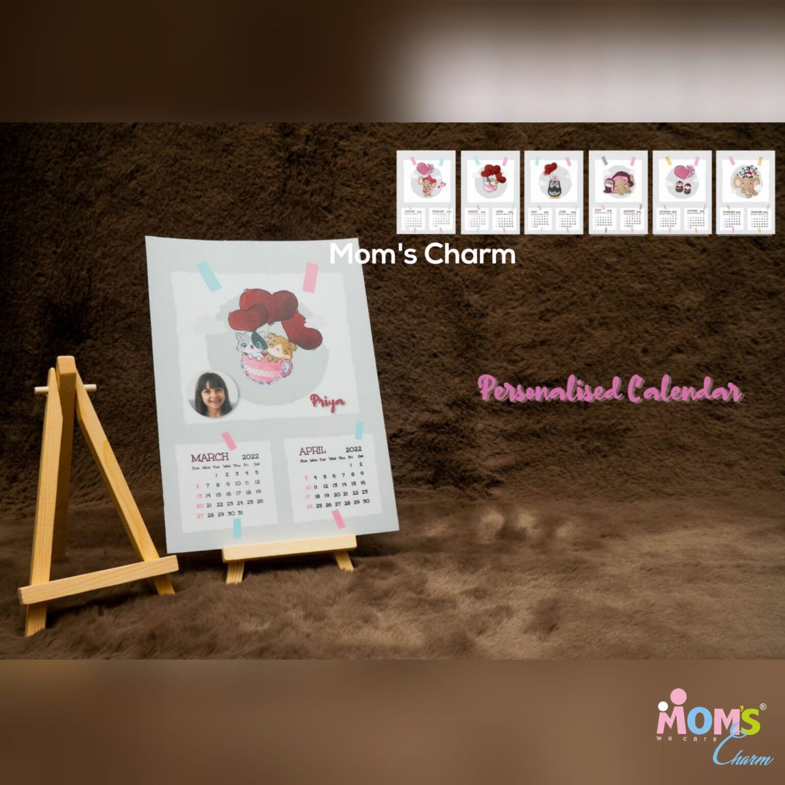 Personalized Calendar - Personalize with Name / Picture - Mom's Charm